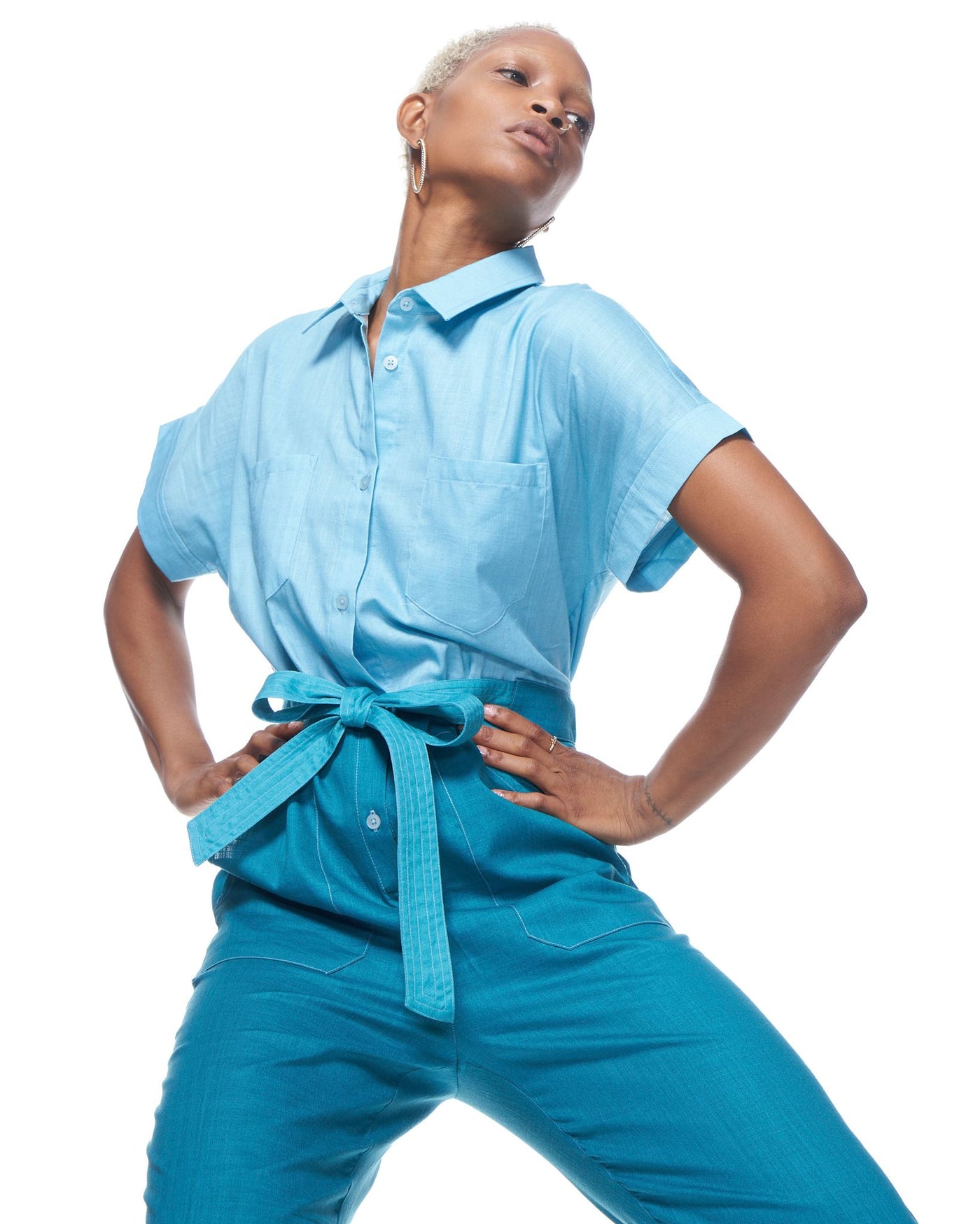 Dottie Jumpsuit | Clear Sky | thekitnyc – THE KIT.