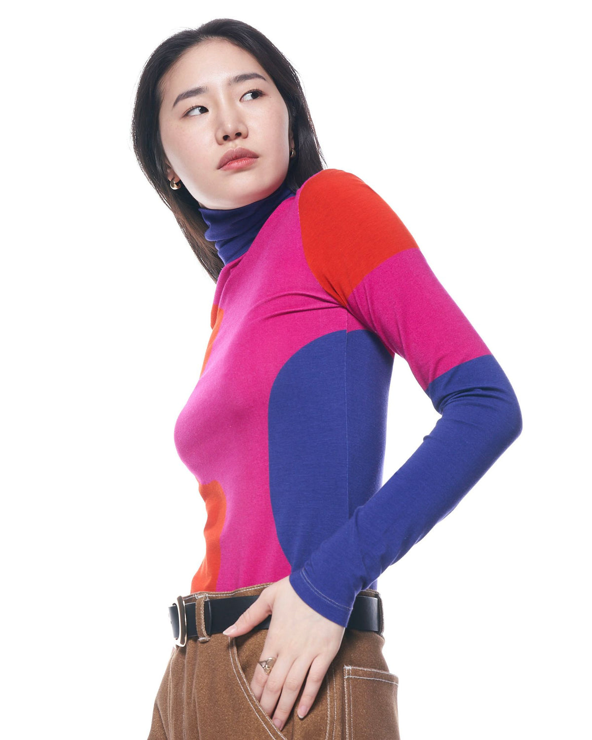 Turtleneck | Magenta Cut Paper | thekitnyc – THE KIT.